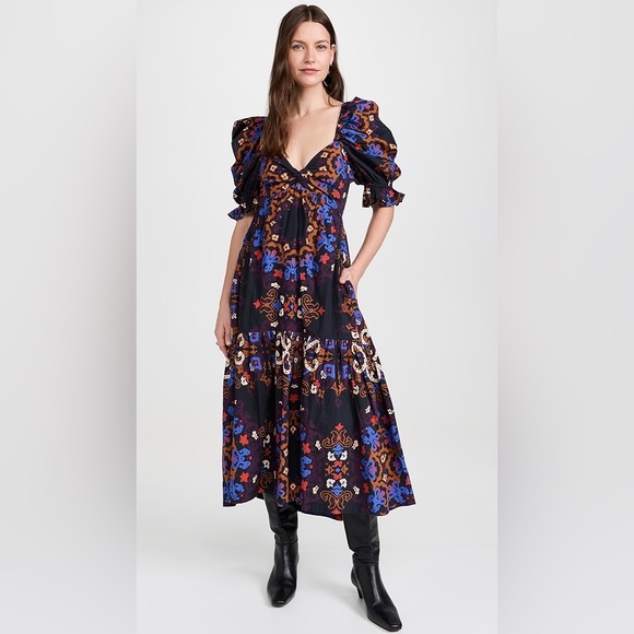 Cleobella | Dresses | Nwt Cleobella Jewel Ankle Dress In Black Venezia ...